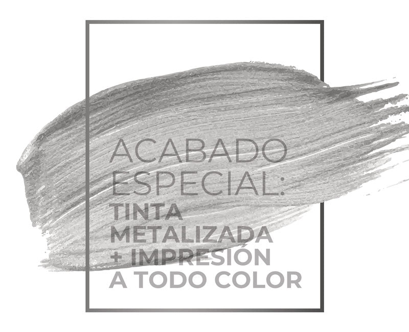 Imprimir tarjetas con tintas especiales plata, oro, pantone metalizado